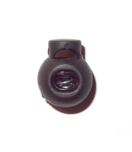 Round Cord Lock Stopper - One Hole | 18 mm Colors black